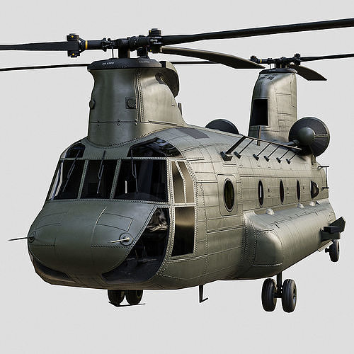 3D model Chinook helicopter - helicopter VR / AR / low-poly | CGTrader