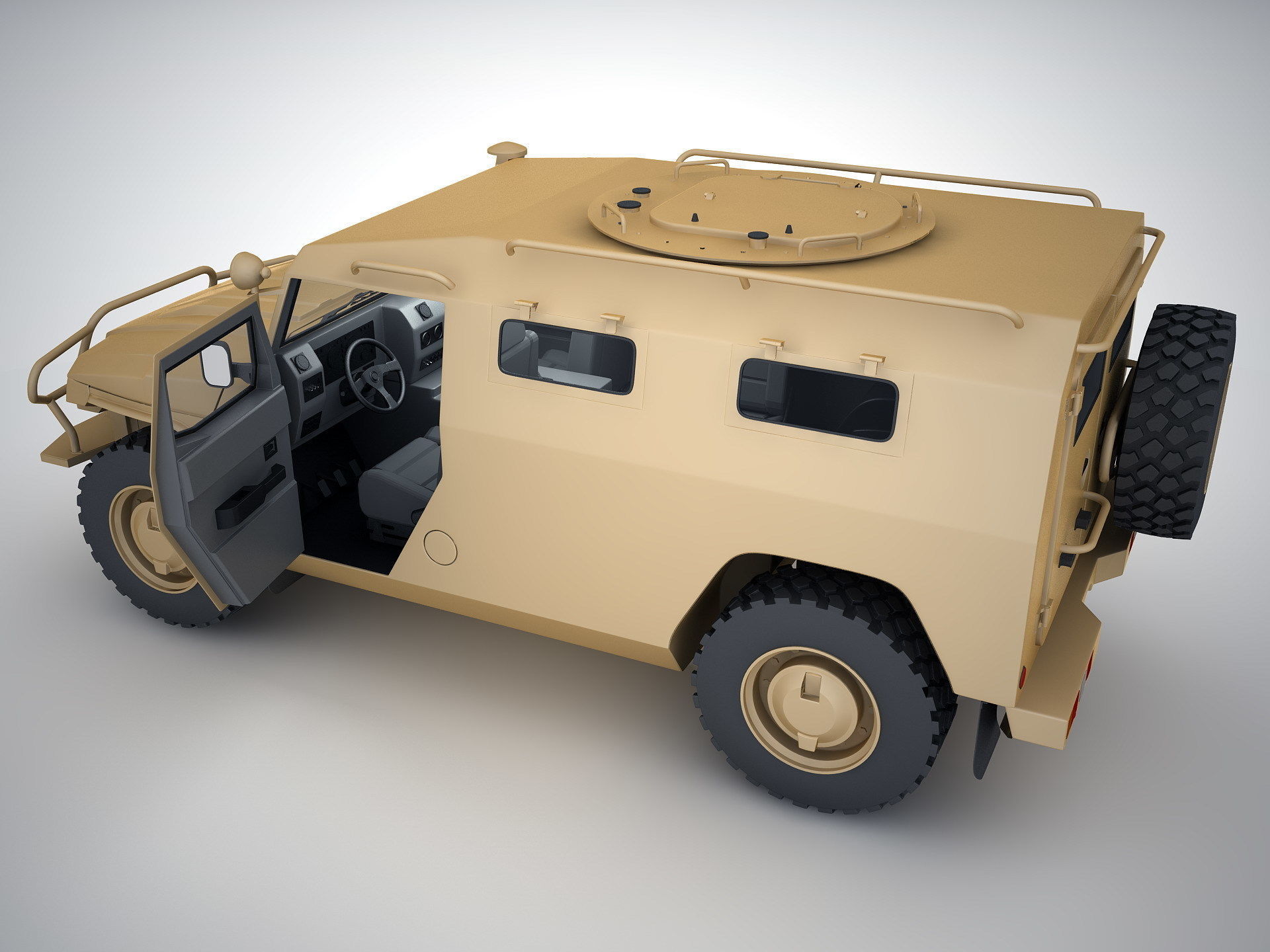 Gaz 2330 Tiger 3D model | CGTrader