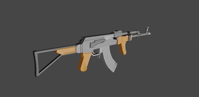 Ak-47 ak - rifle 3D model | CGTrader