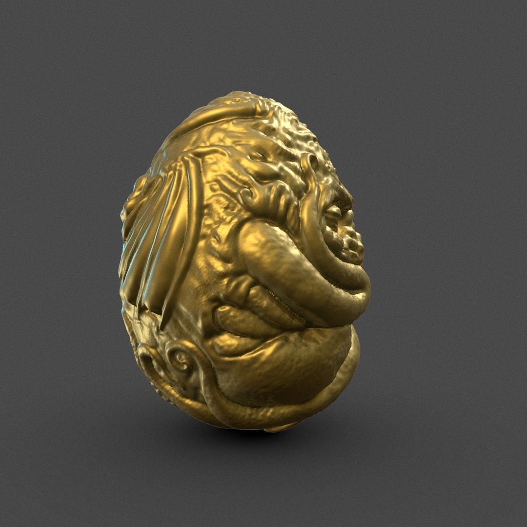 Dragon eggs of Cthulhu Mythos 3D model 3D printable | CGTrader