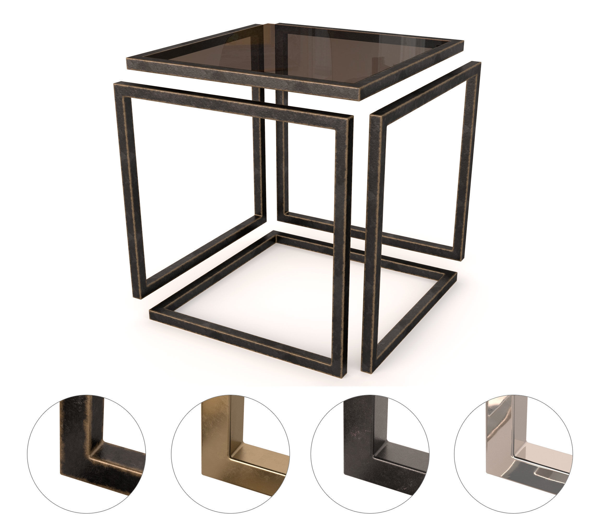 Coffee Table Mesa Infinity 3D model | CGTrader