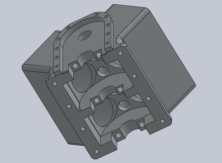 V4 engine block free 3D model 3D printable | CGTrader