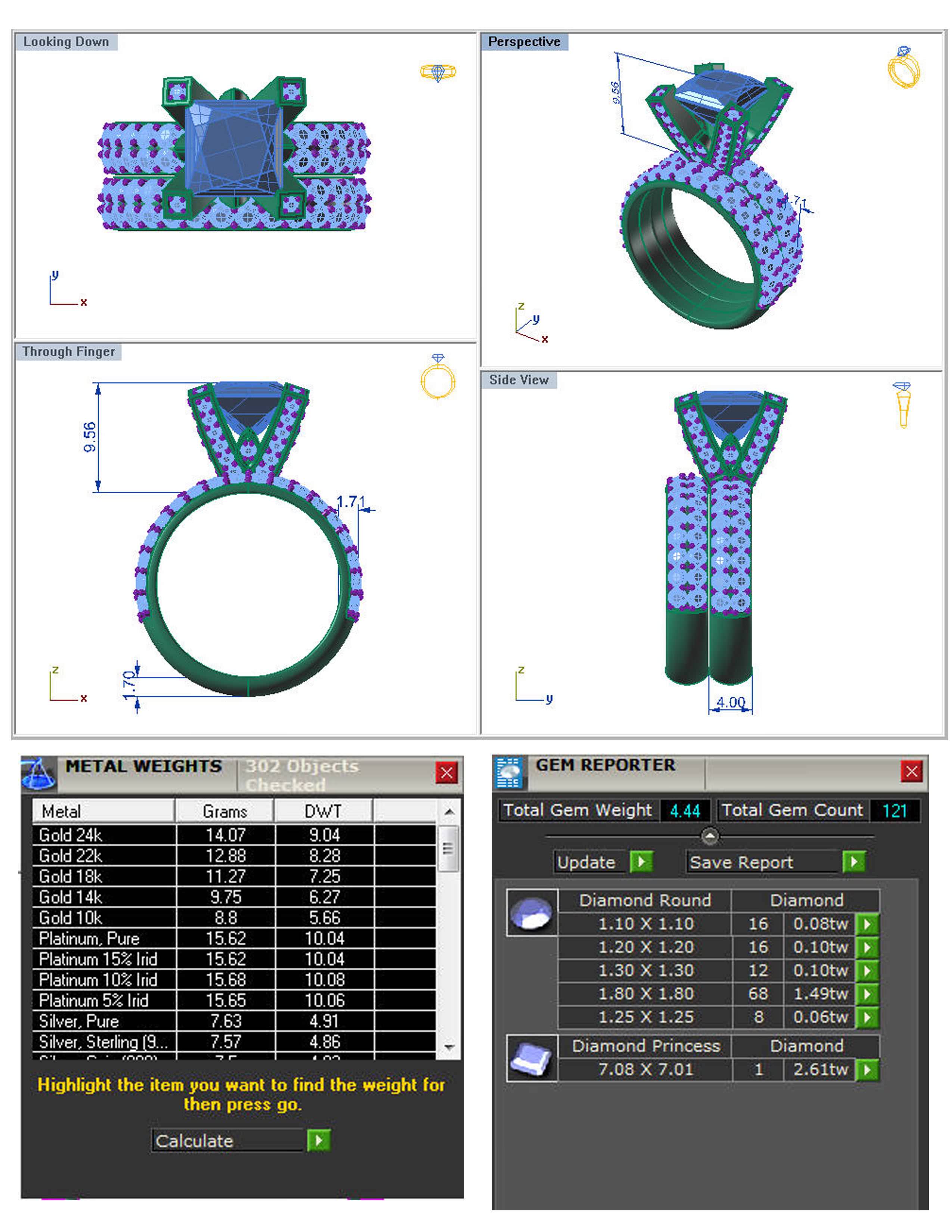 3DM Wedding Ring U015 3D model | CGTrader