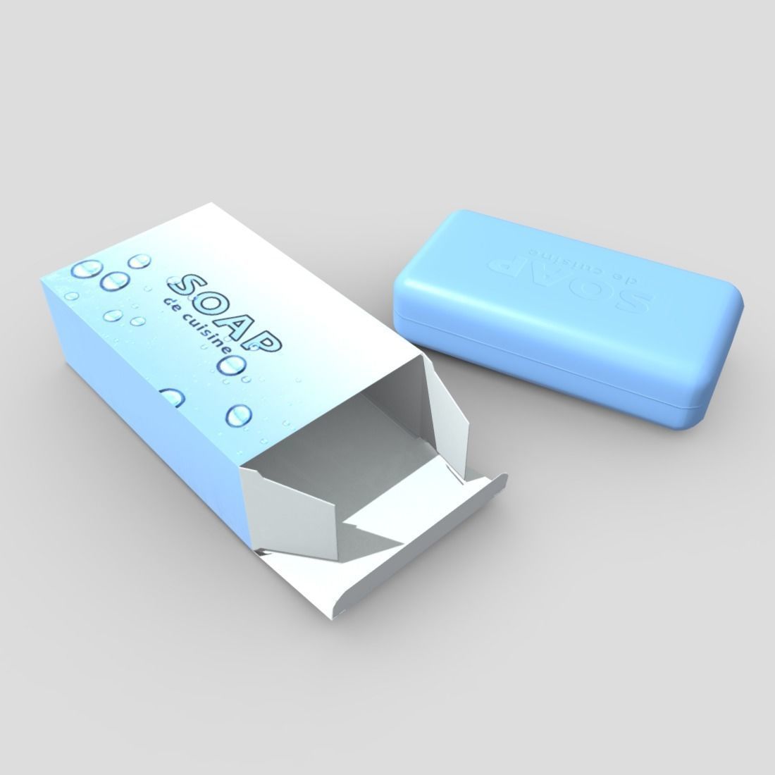 3D model Soap 1 packaging design for medical device VR / AR / low-poly ...