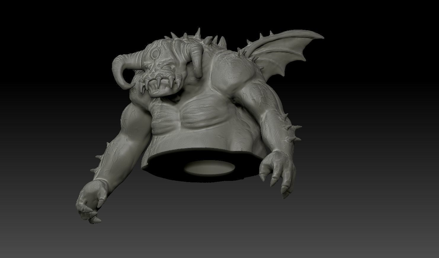 Demons Souls - Vanguard Boss Miniature 3D model 3D printable | CGTrader