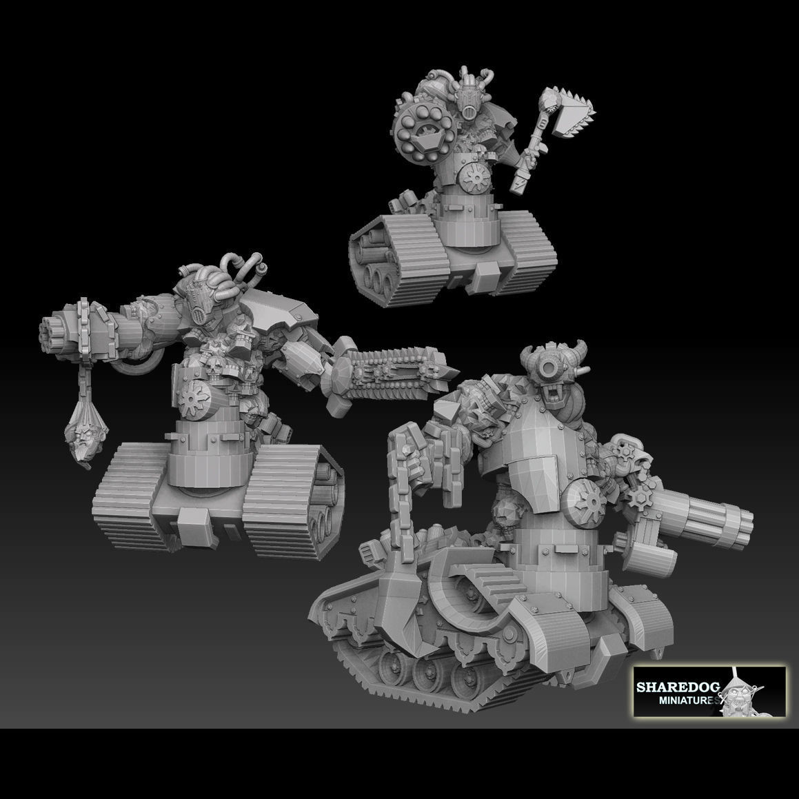Tank Demon Megapack 3D model 3D printable | CGTrader