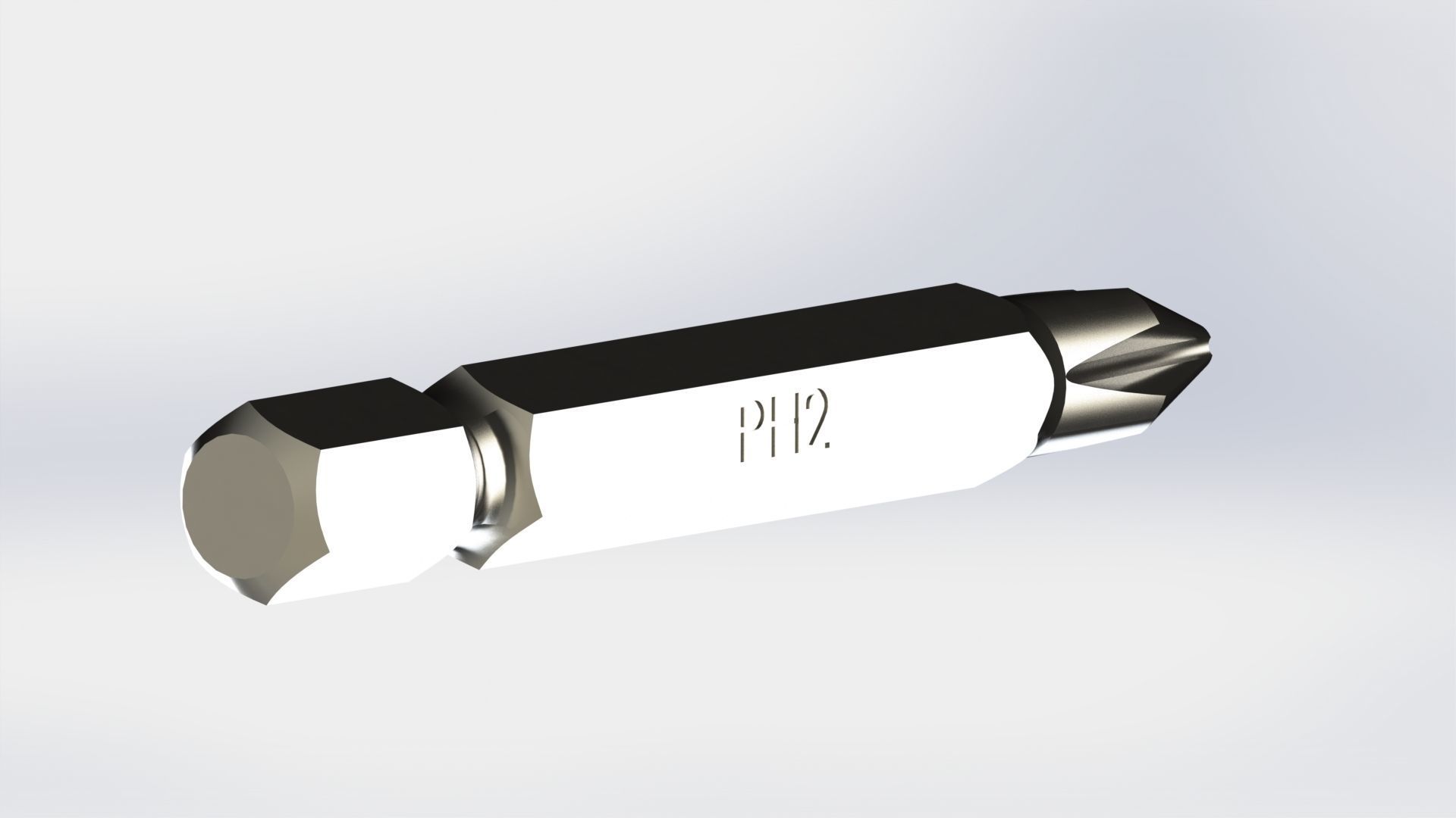 Screwdriver bit PH2 3D model | CGTrader