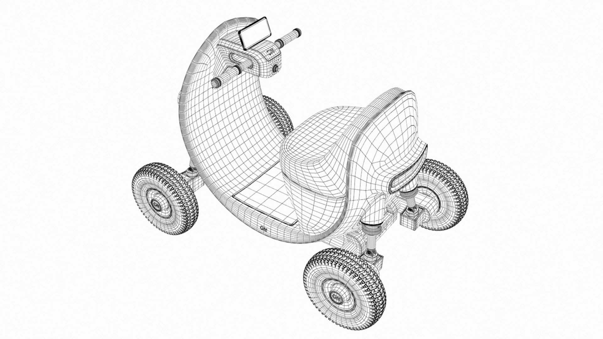 Electric mobility scooter GLM 3D model | CGTrader