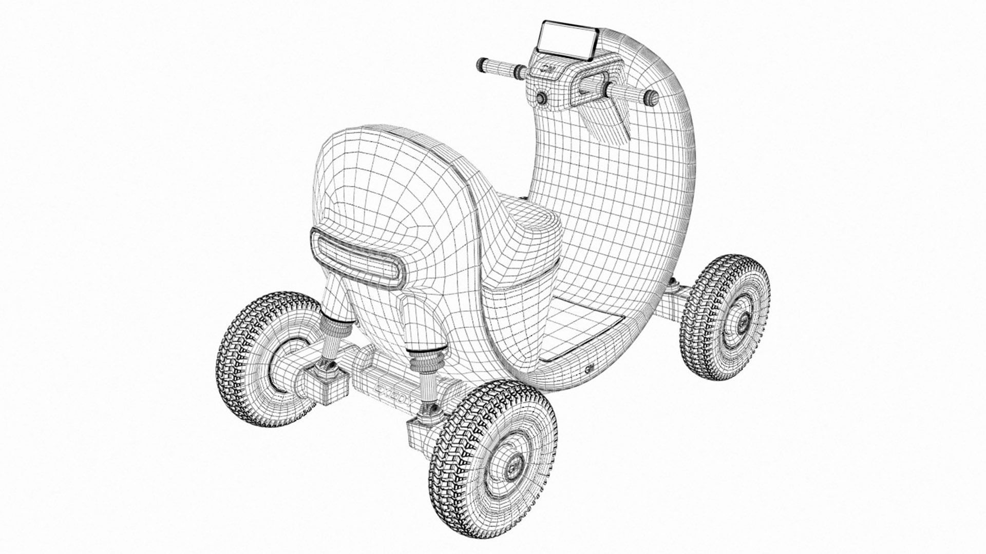 Electric mobility scooter GLM 3D model | CGTrader