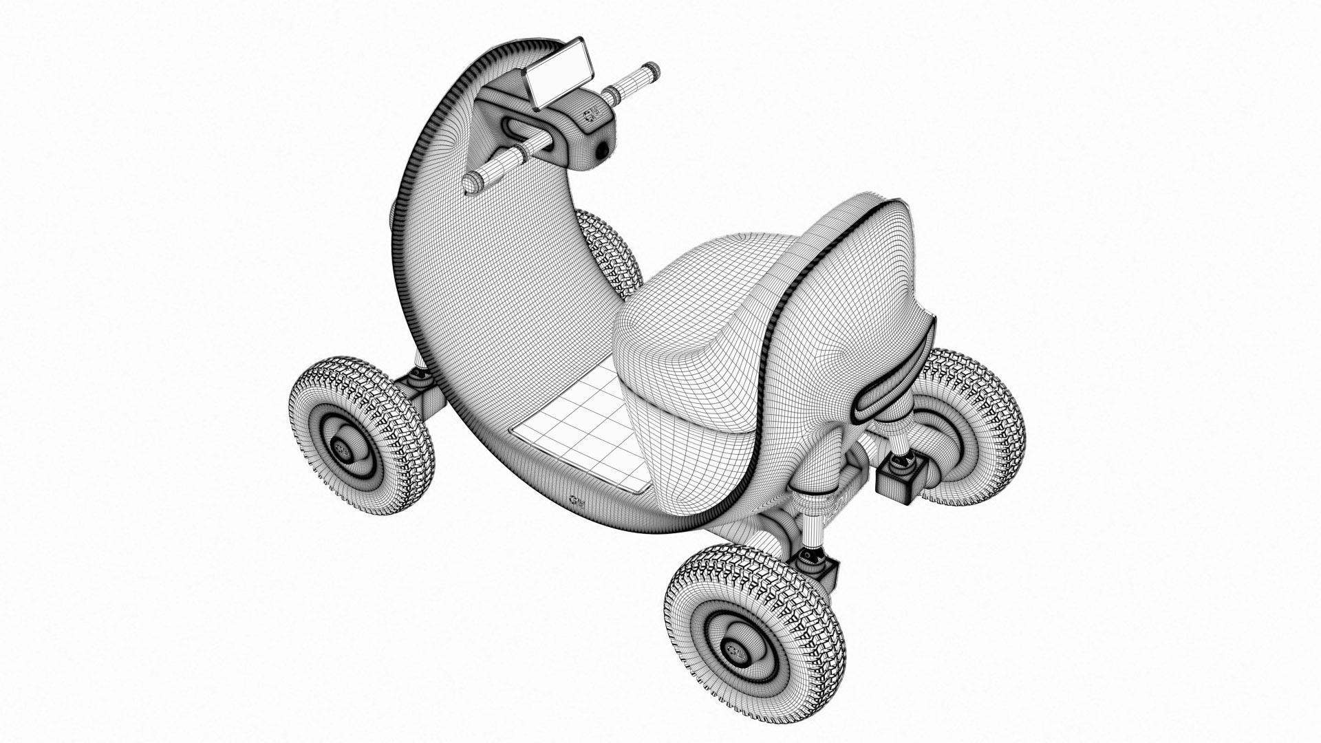 Electric mobility scooter GLM 3D model | CGTrader
