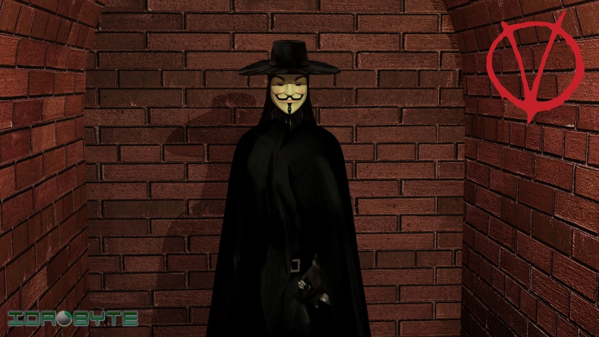 3D model V for Vendetta and Anonymous mask VR / AR / low-poly | CGTrader