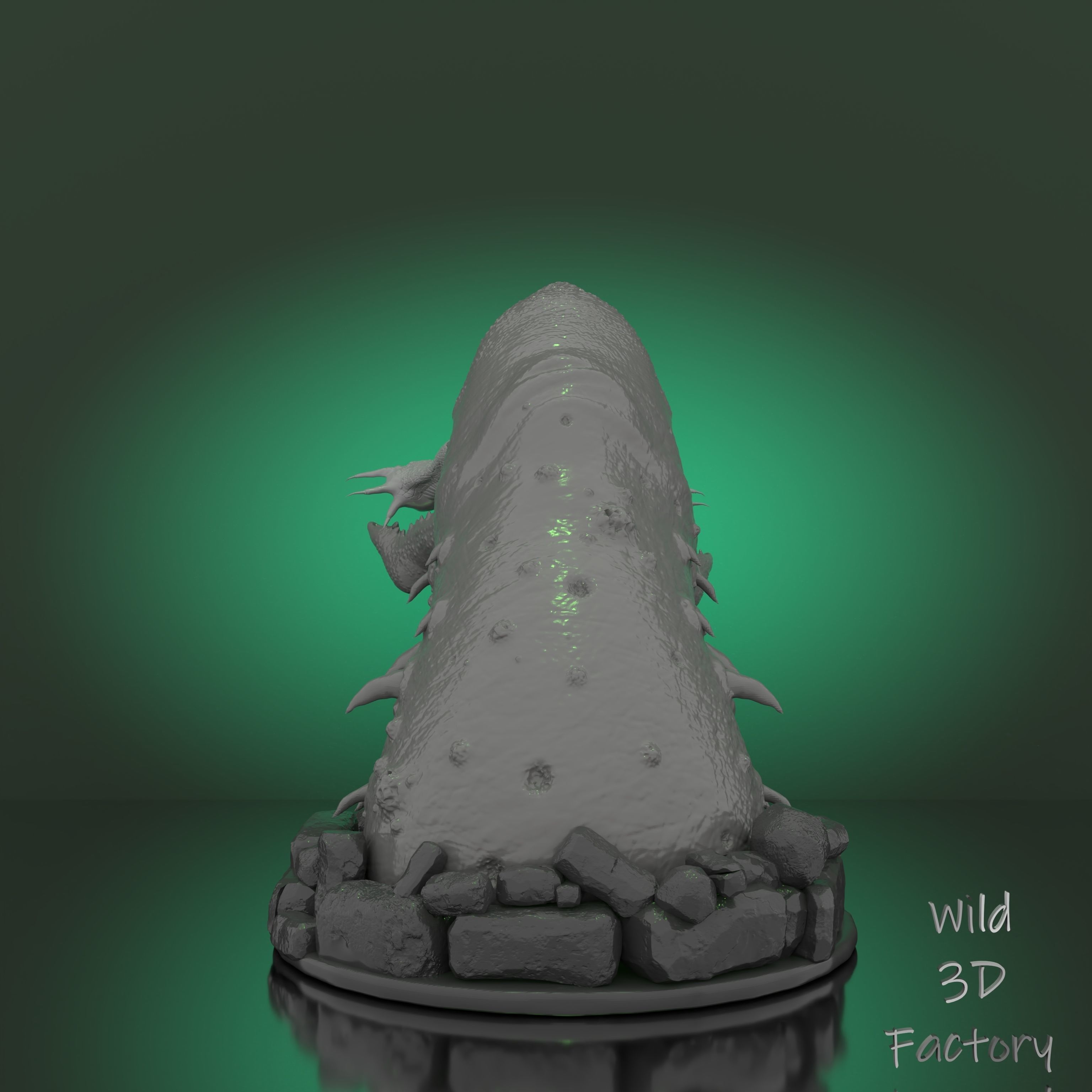 Graboid from Tremors Statue - - 3D Print Model 3D print model 3D model ...