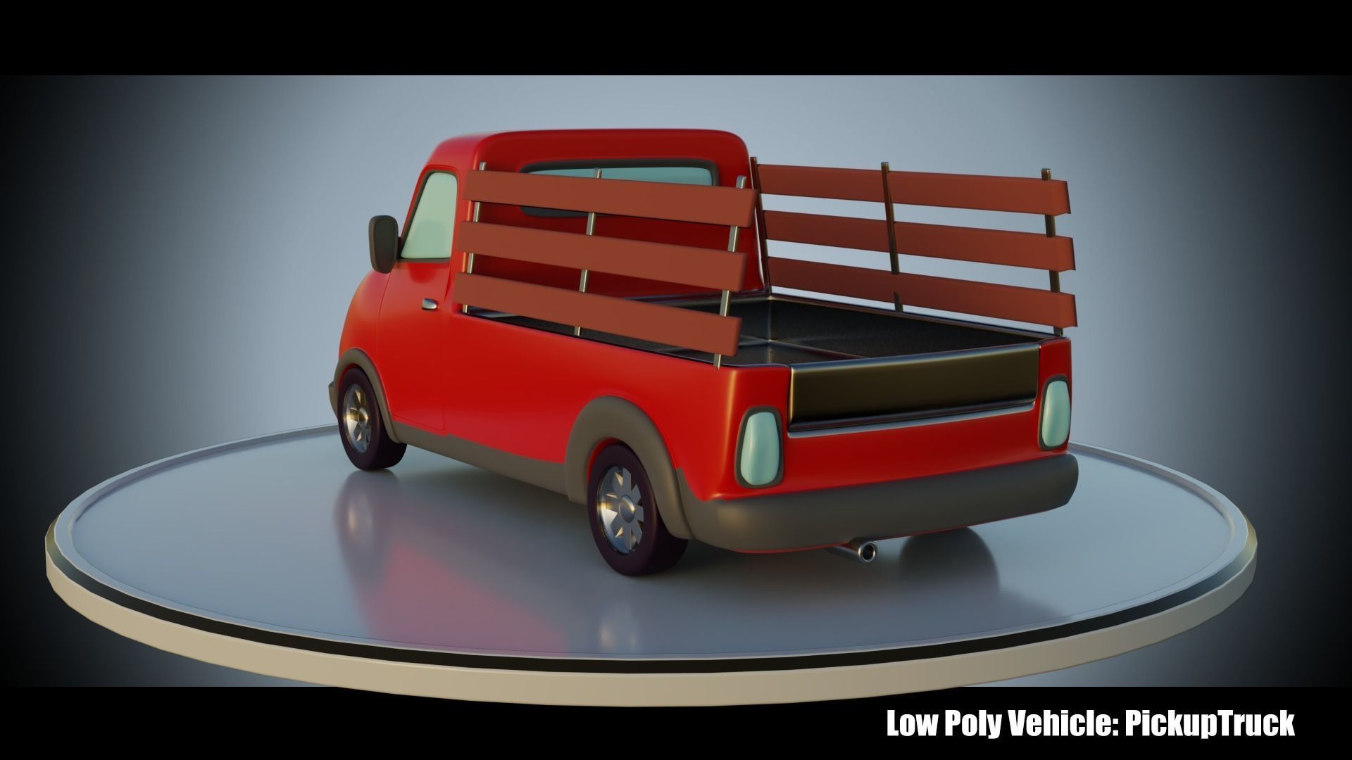 3D model Low Poly Vehicle - PickupTruck VR / AR / low-poly | CGTrader