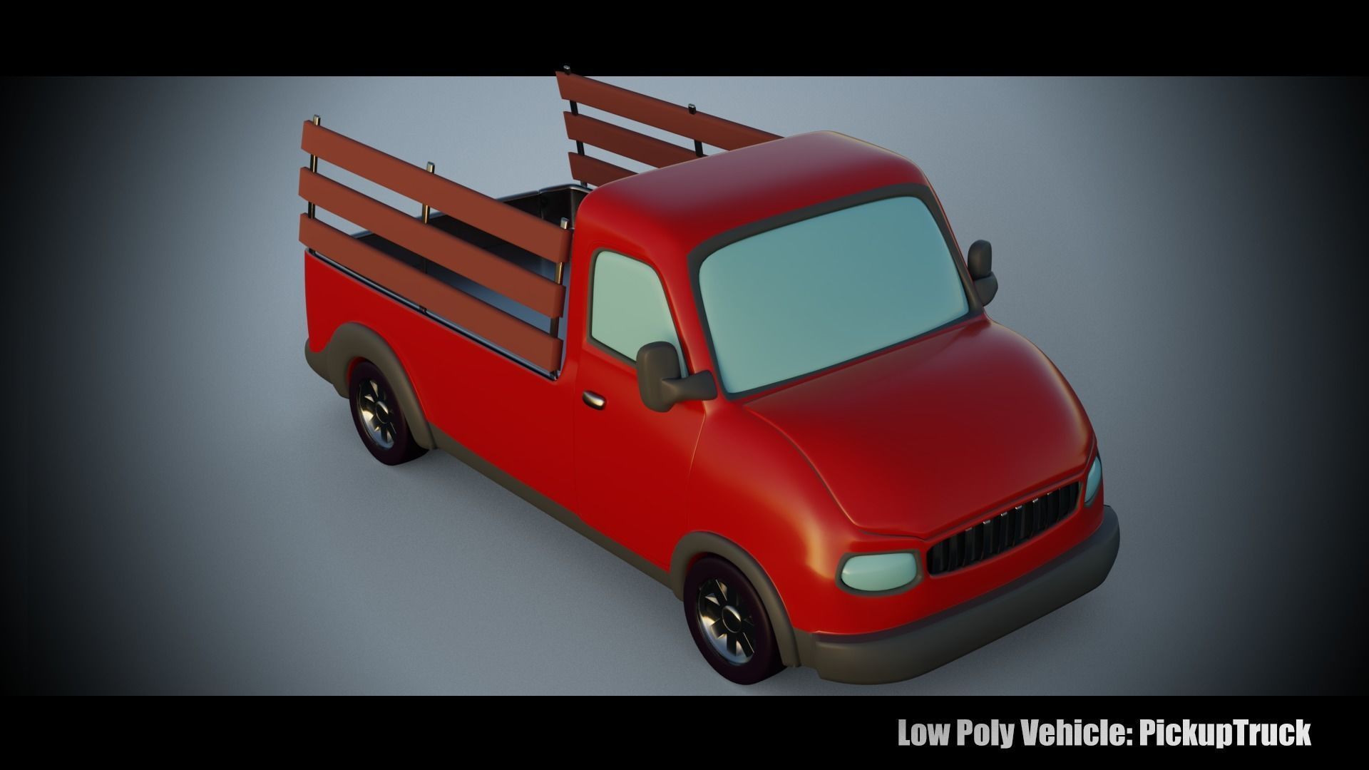 3D model Low Poly Vehicle - PickupTruck VR / AR / low-poly | CGTrader