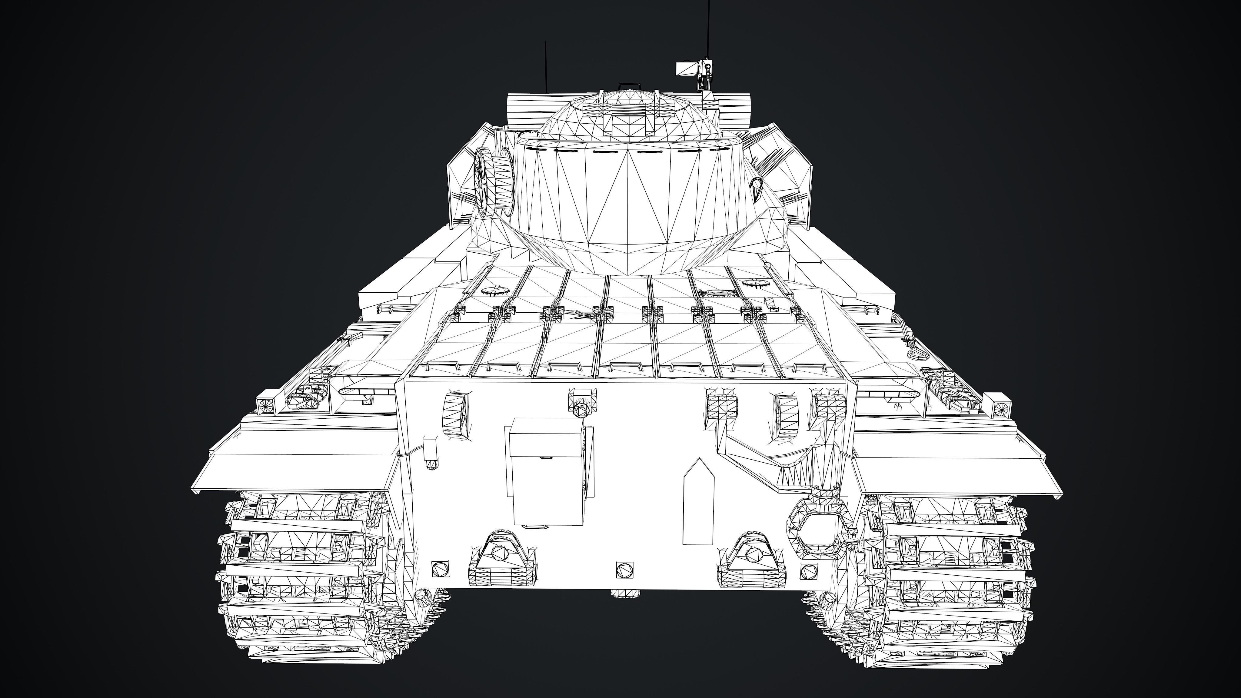 3D model Super Conqueror British Heavy Tank VR / AR / low-poly | CGTrader