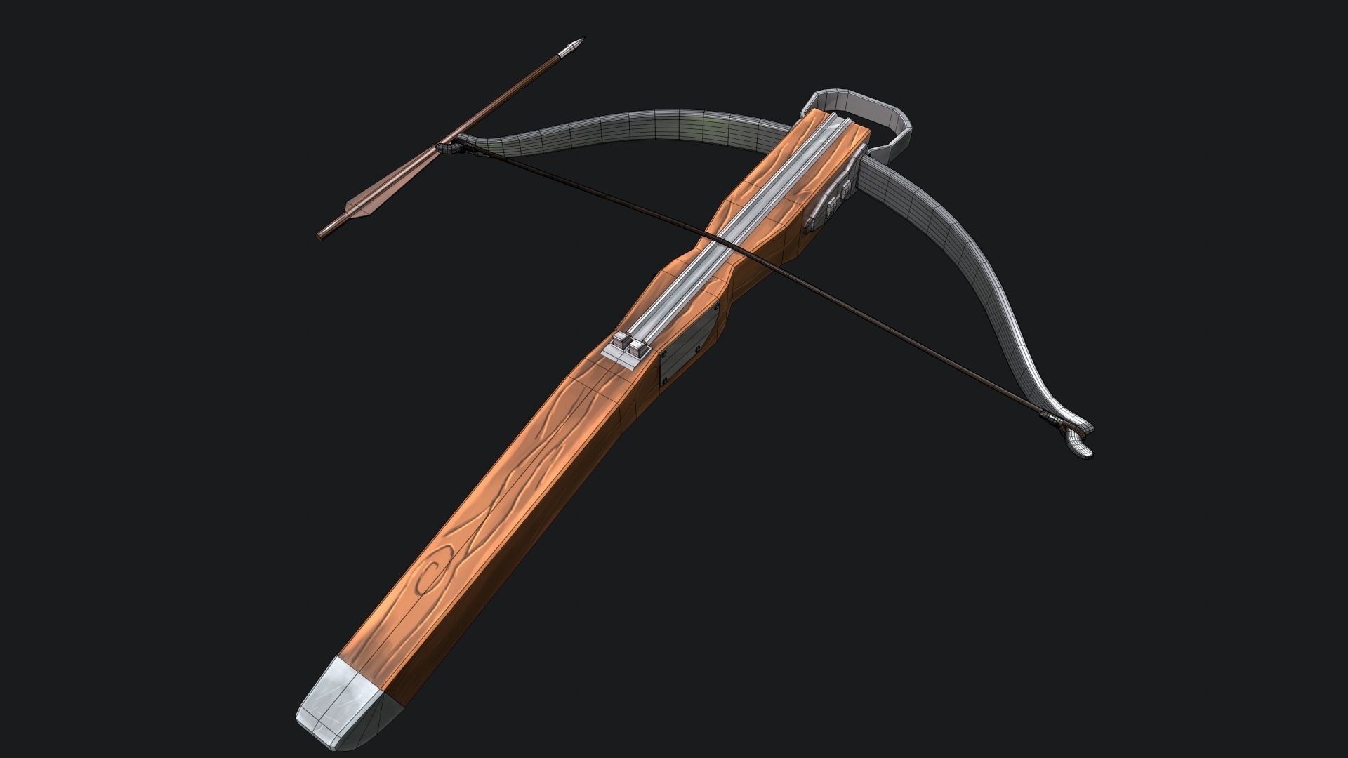 Hand Paint Crossbow 3D model | CGTrader
