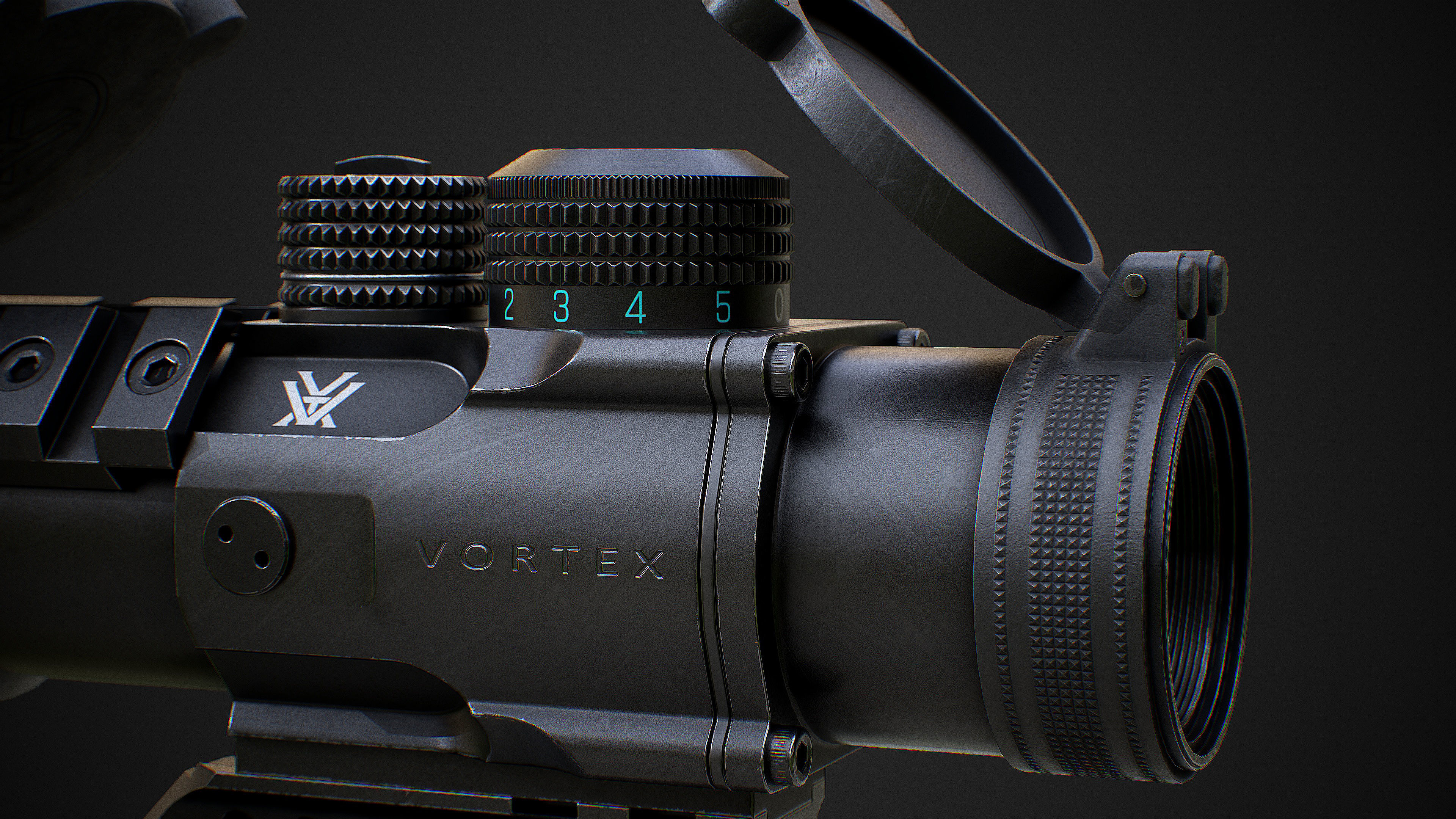 3D model VORTEX SPITFIRE 3x Scope VR / AR / low-poly | CGTrader