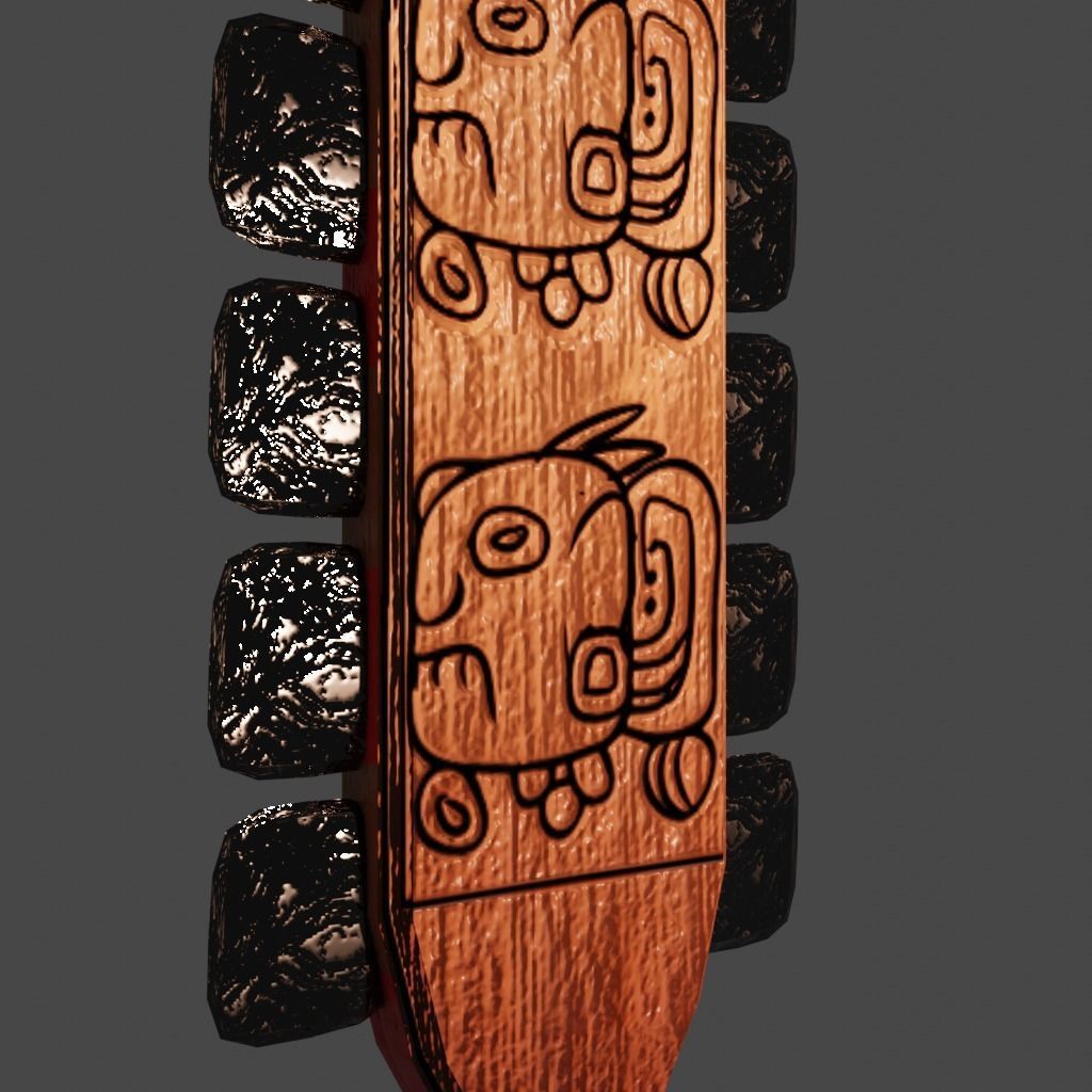 3D model Antique Aztech Scepter VR / AR / low-poly | CGTrader