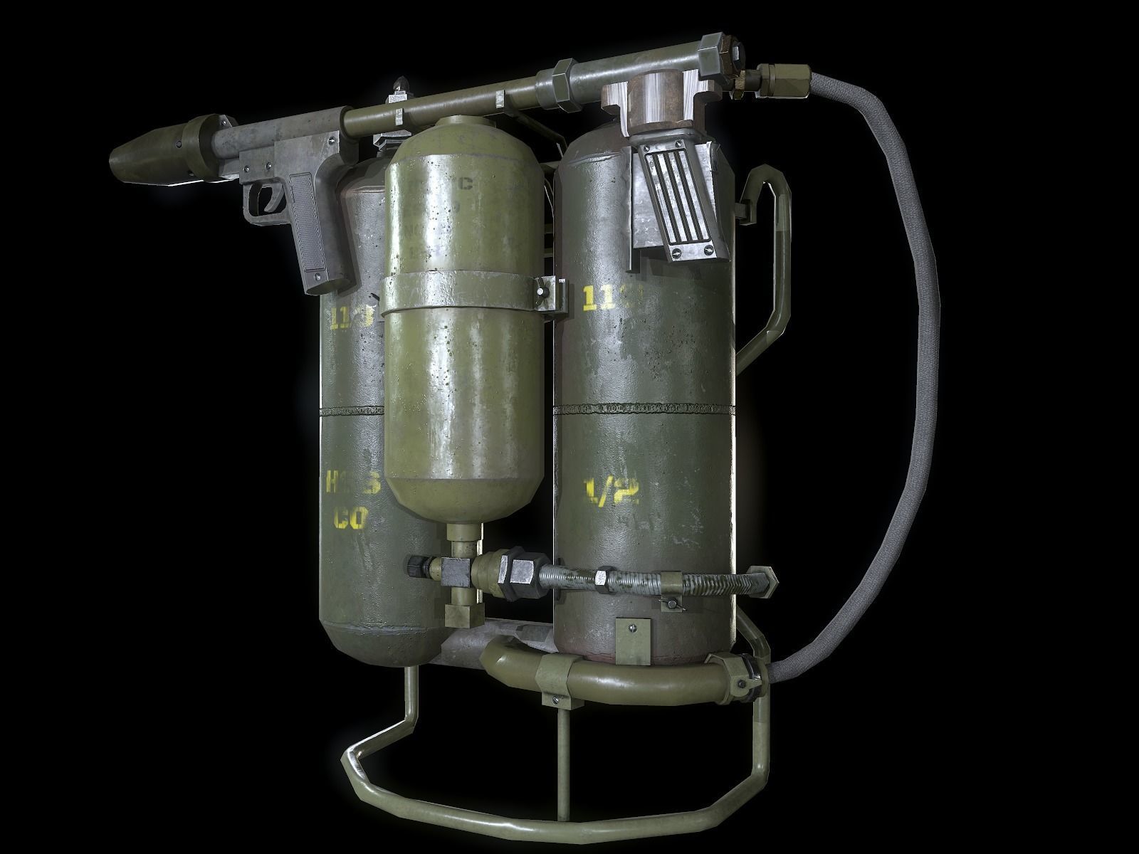 3D model M2 Flamethrower WW2 USA VR / AR / low-poly | CGTrader