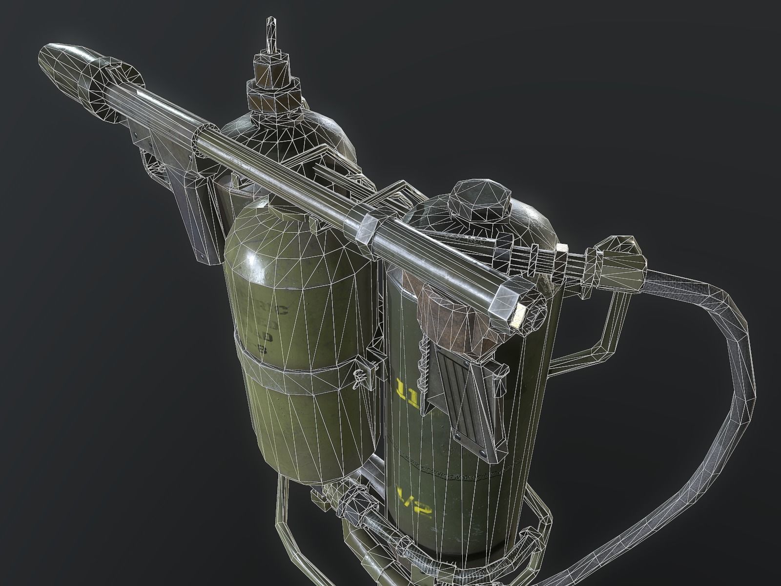 3D model M2 Flamethrower WW2 USA VR / AR / low-poly | CGTrader