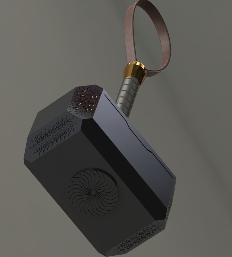 Marvel Avengers thor hammer 3D model | CGTrader