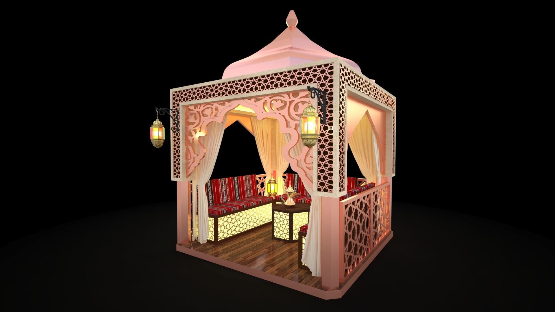 Arabic majlis 3D model | CGTrader