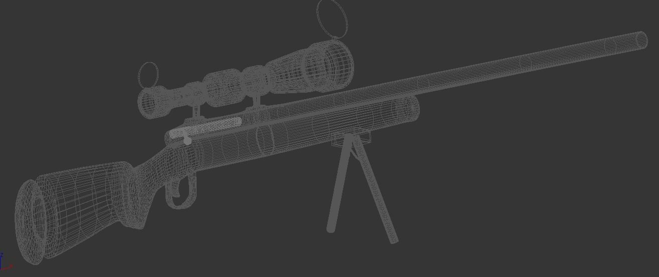 M24 sniper rifle free VR / AR / low-poly 3D model | CGTrader