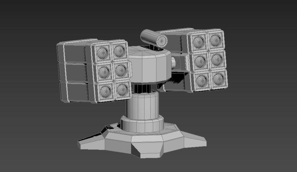 3D model Simple stylized missile turret VR / AR / low-poly | CGTrader