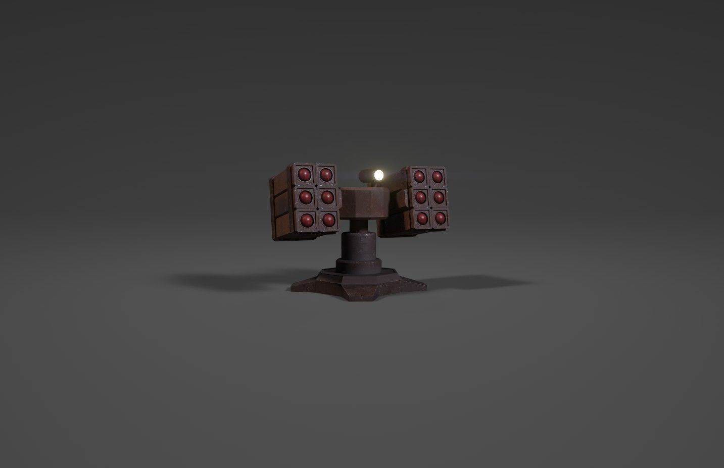 3D model Simple stylized missile turret VR / AR / low-poly | CGTrader