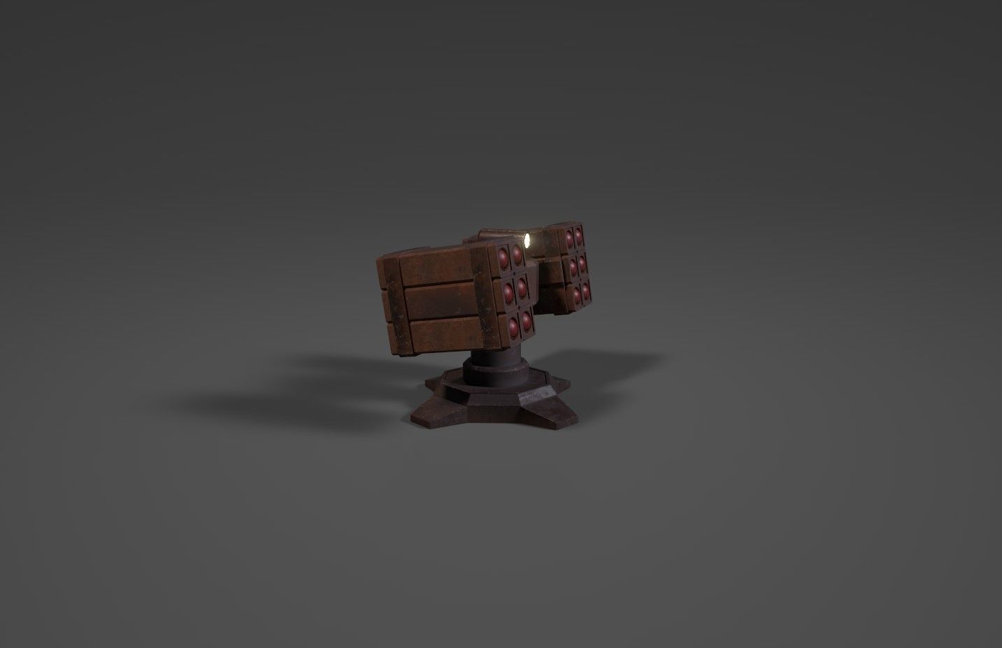 3D model Simple stylized missile turret VR / AR / low-poly | CGTrader