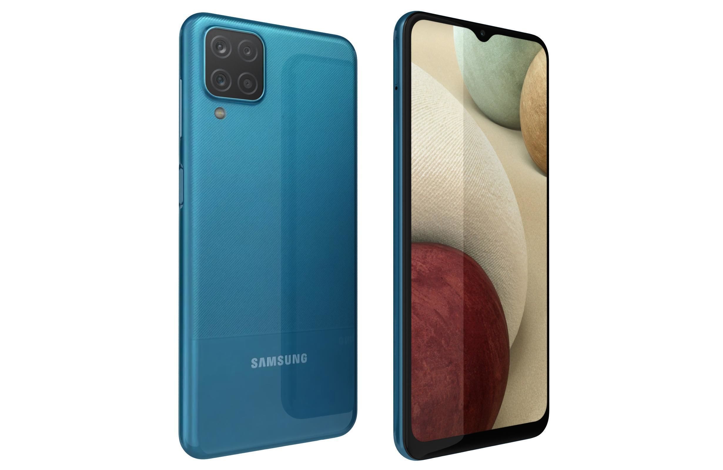 Samsung Galaxy A12 Blue 3D model | CGTrader