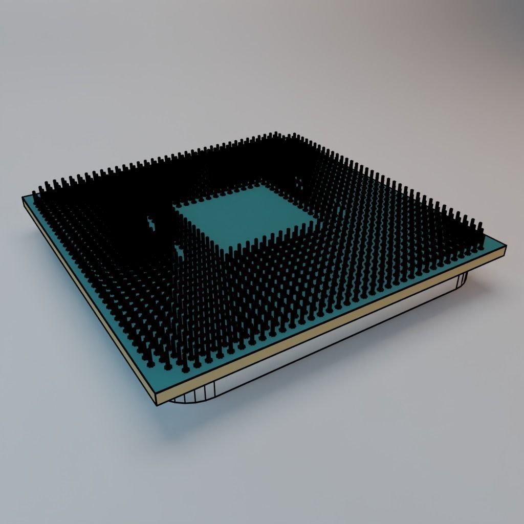 AMD Ryzen CPU 3D model | CGTrader