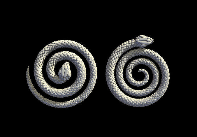 snake two snakes 3D model 3D printable | CGTrader