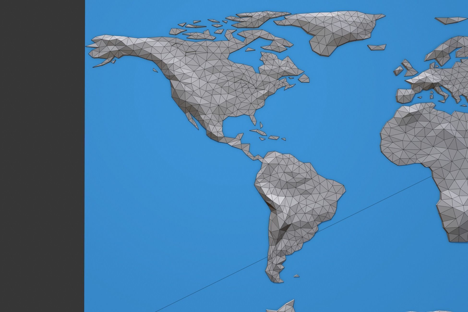 3D model Low Poly World Map VR / AR / low-poly | CGTrader