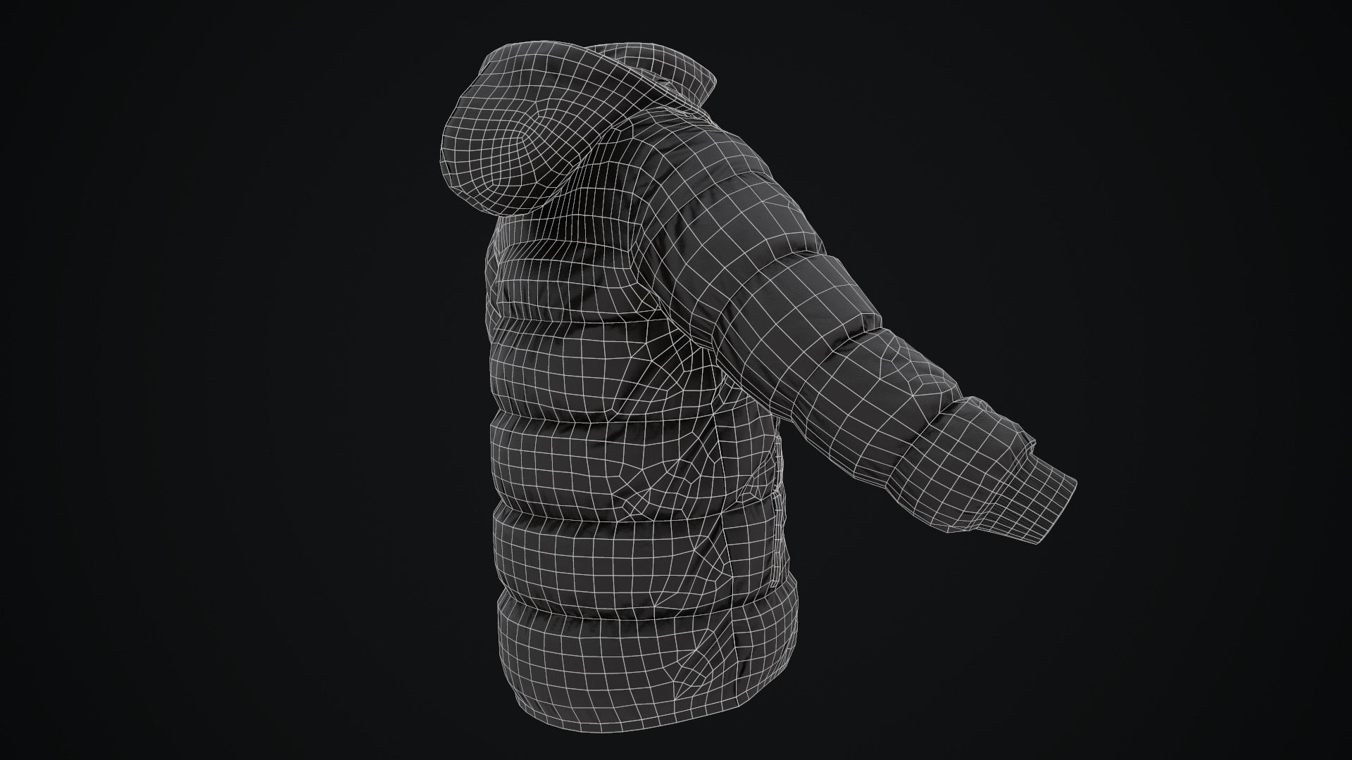 3D model Gray winter jacket VR / AR / low-poly | CGTrader