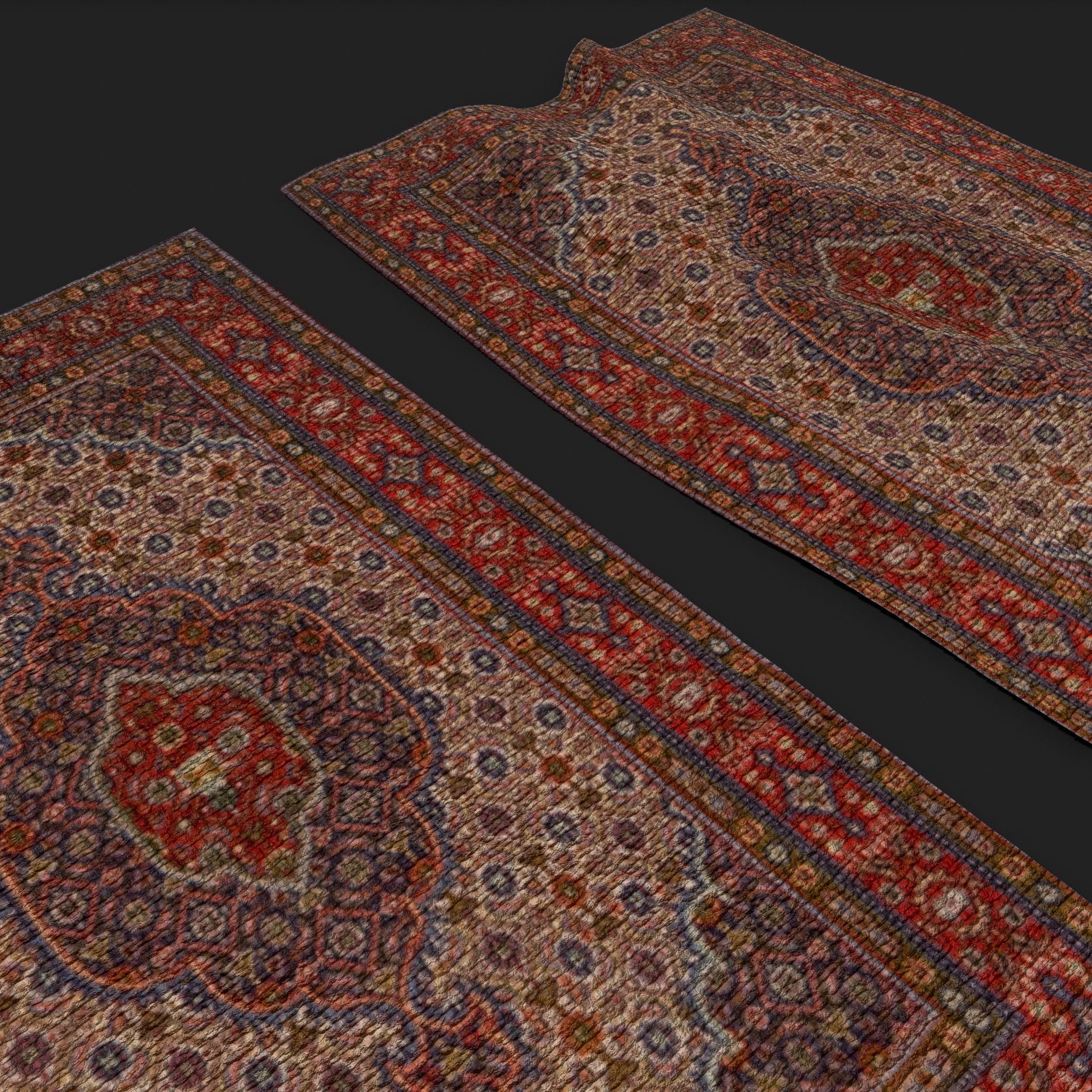 3D model Persian Red Tapestry VR / AR / low-poly | CGTrader