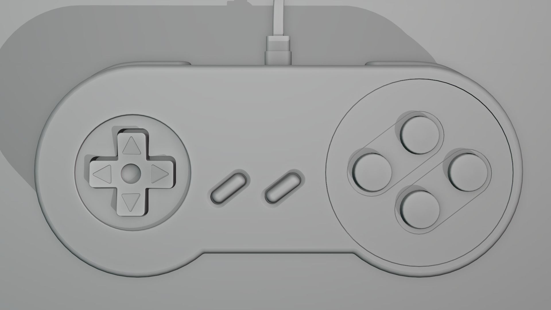 Nintendo SNES Controller free 3D model | CGTrader