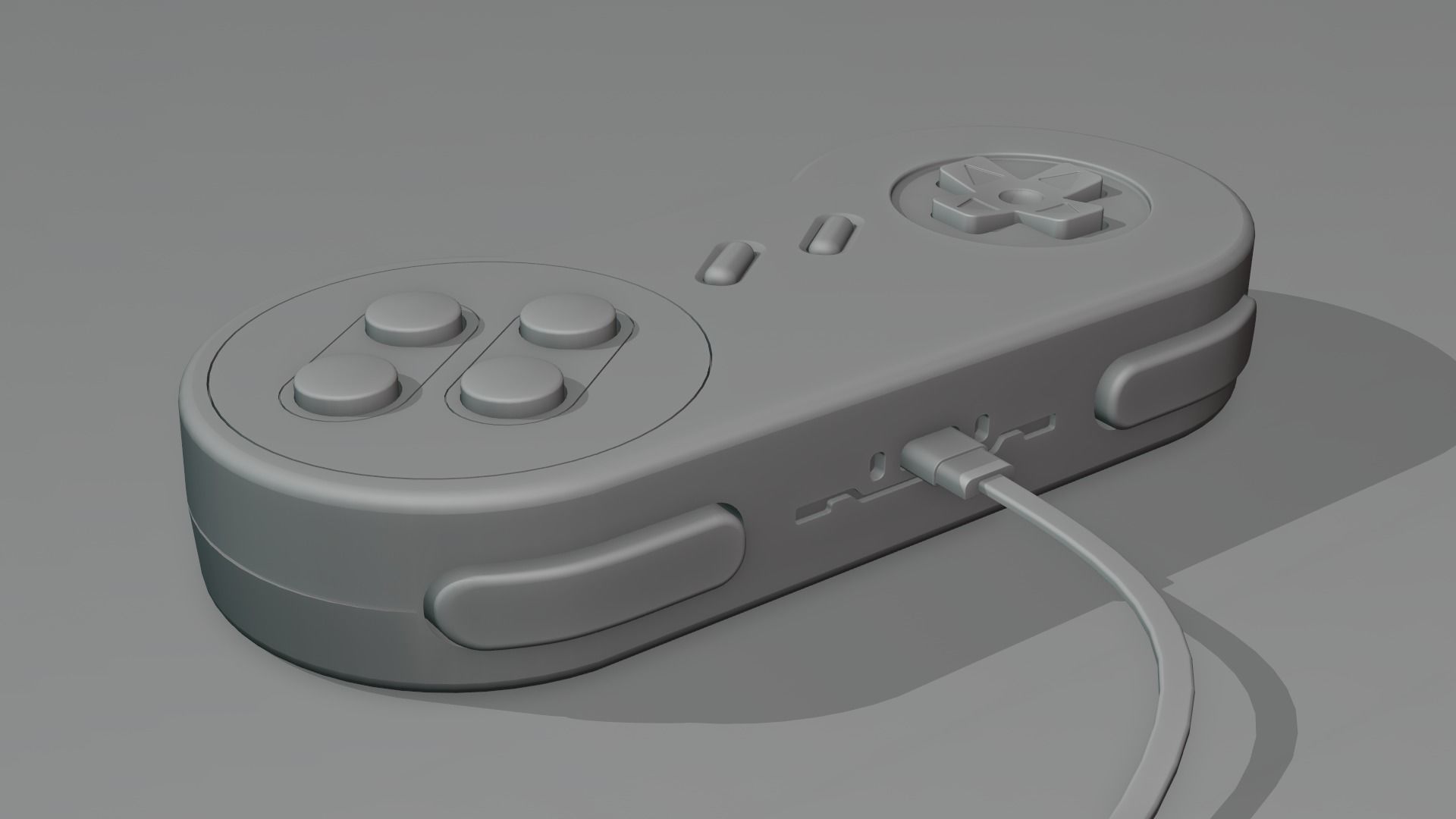 Nintendo SNES Controller free 3D model | CGTrader