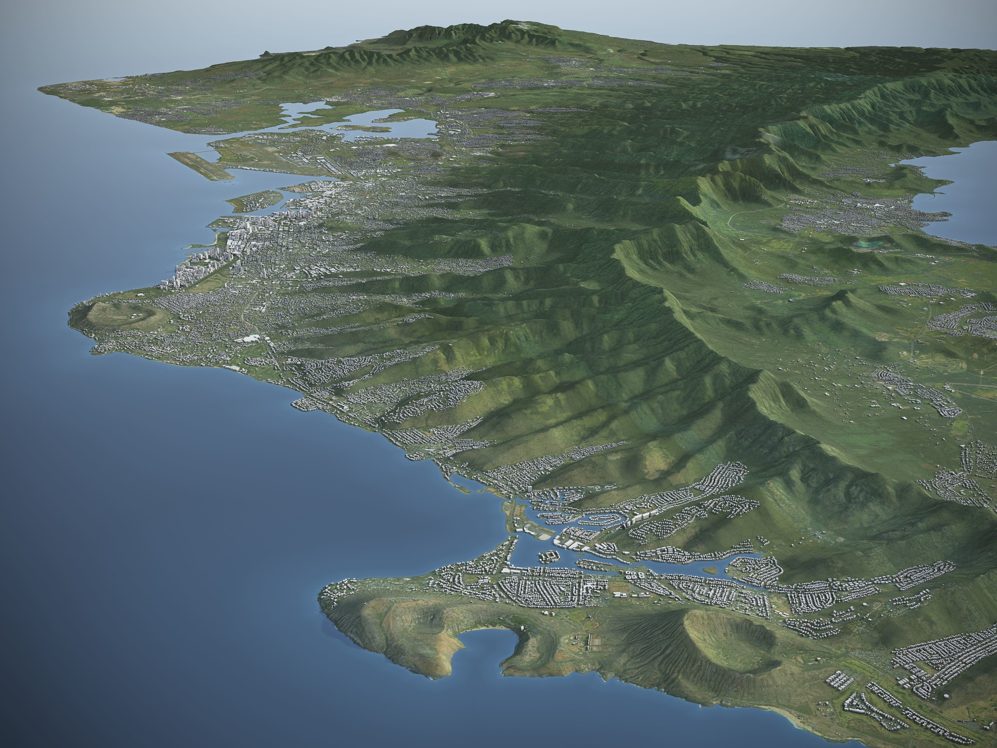 3D model Oahu Island VR / AR / low-poly | CGTrader