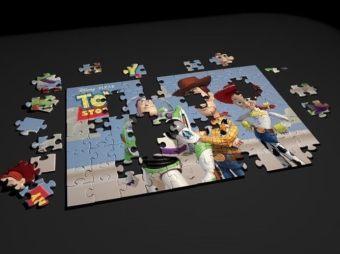 Puzzle animated 3D model | CGTrader