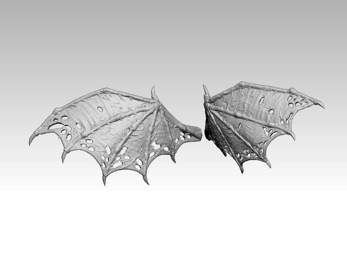demon wing 3D model 3D printable | CGTrader