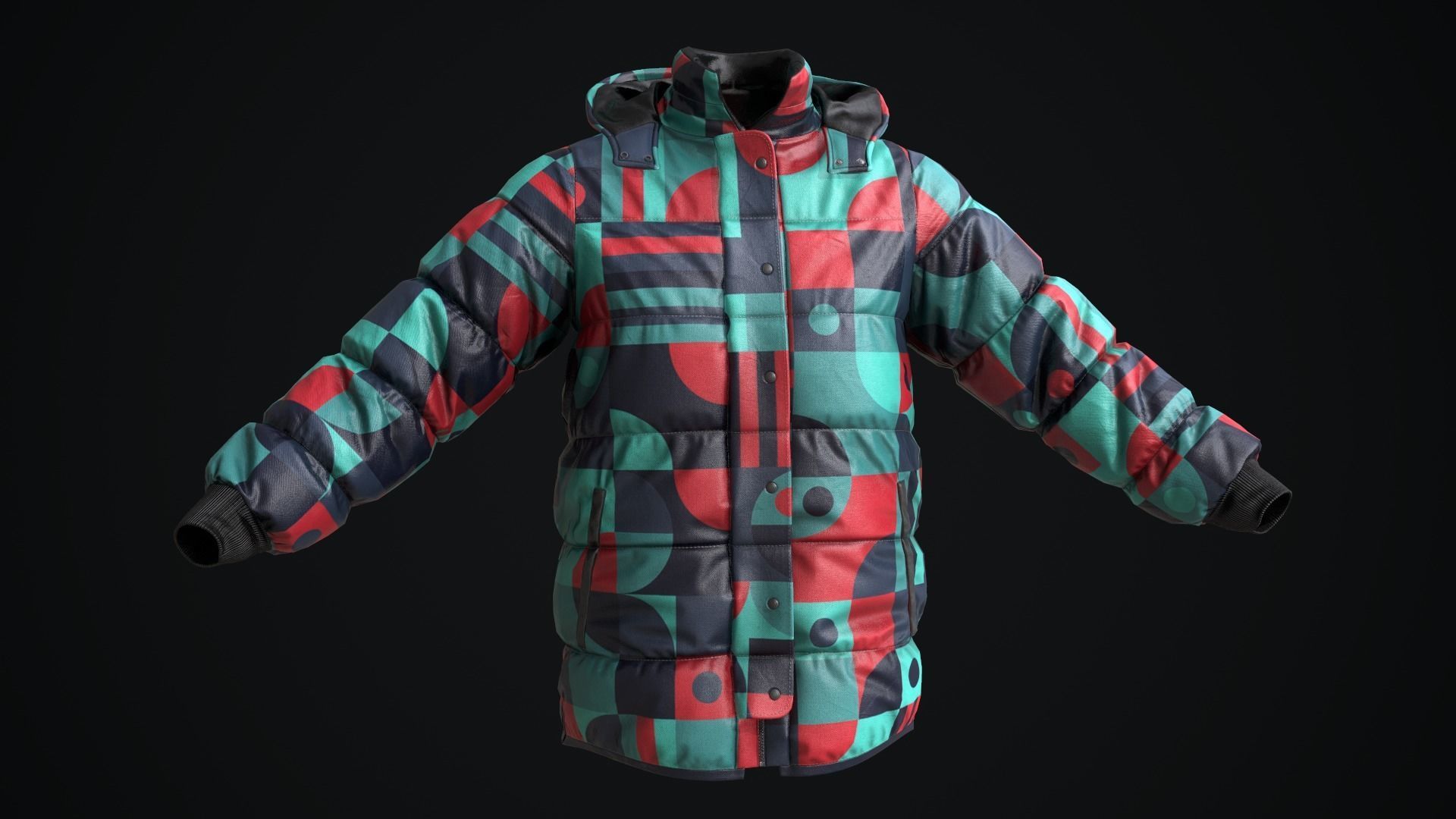 3D model Snowboarding winter jacket VR / AR / low-poly | CGTrader