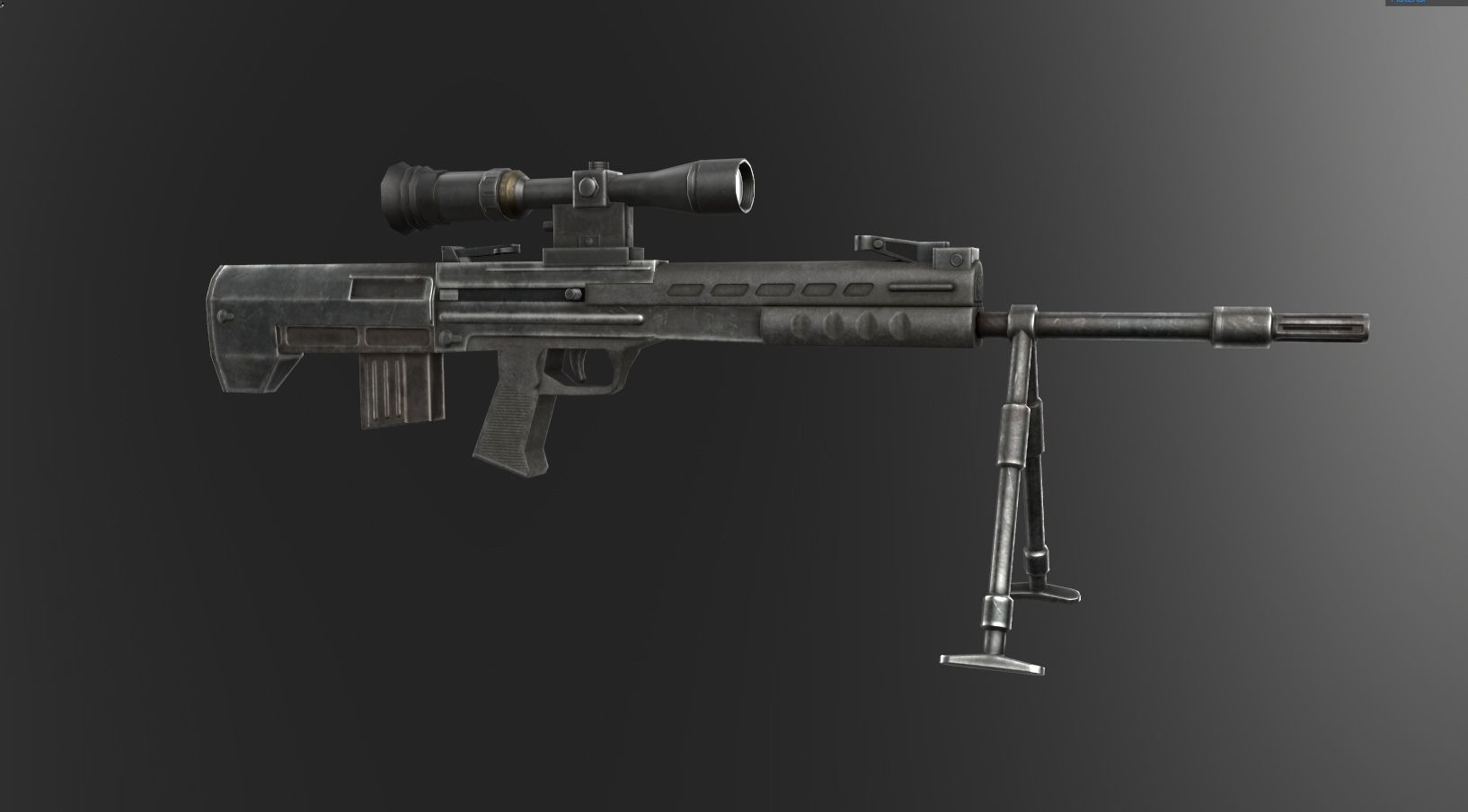 3D model QBU 88 Sniper Rifle VR / AR / low-poly | CGTrader