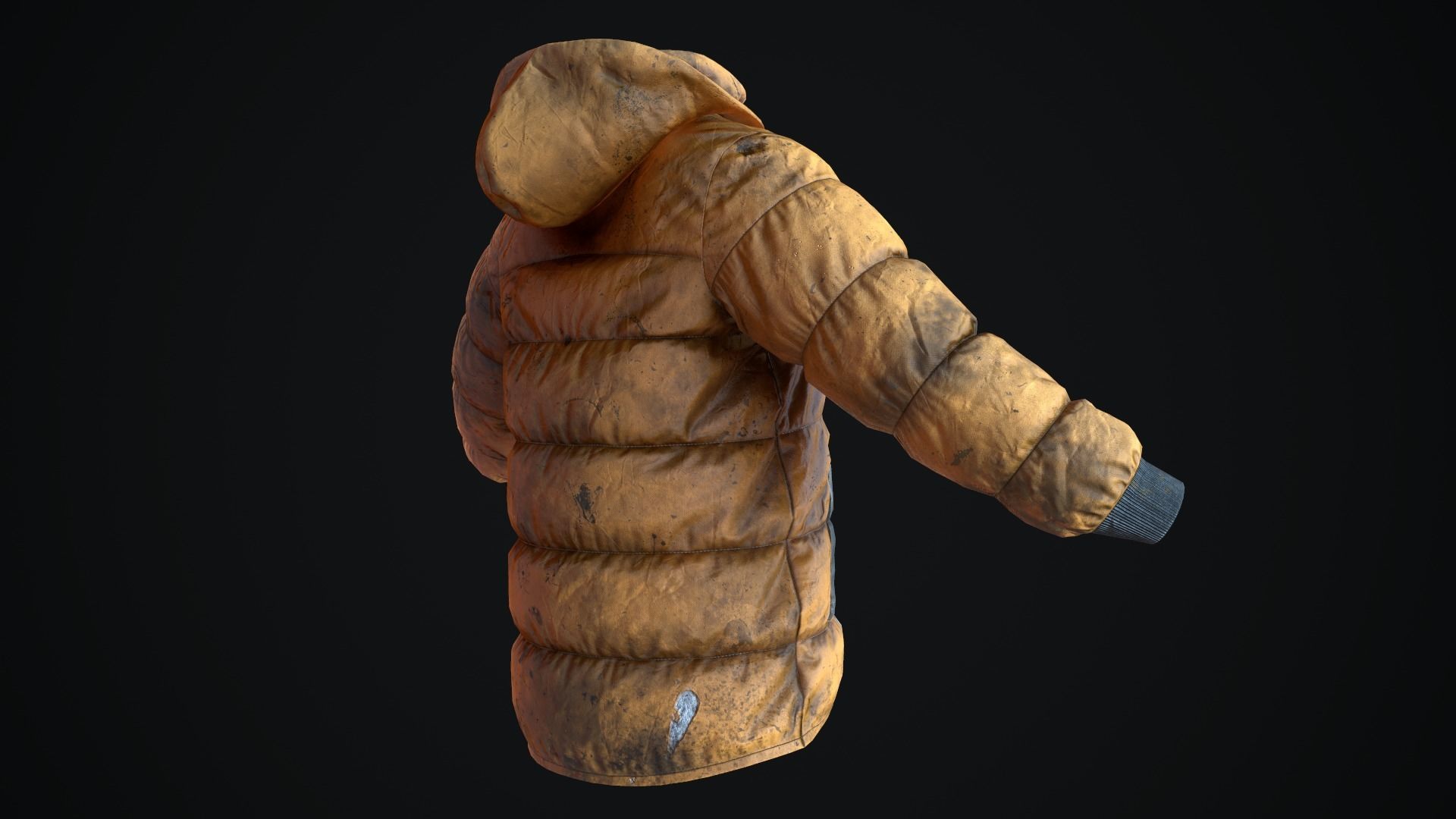 3D model Dirty winter jacket VR / AR / low-poly | CGTrader