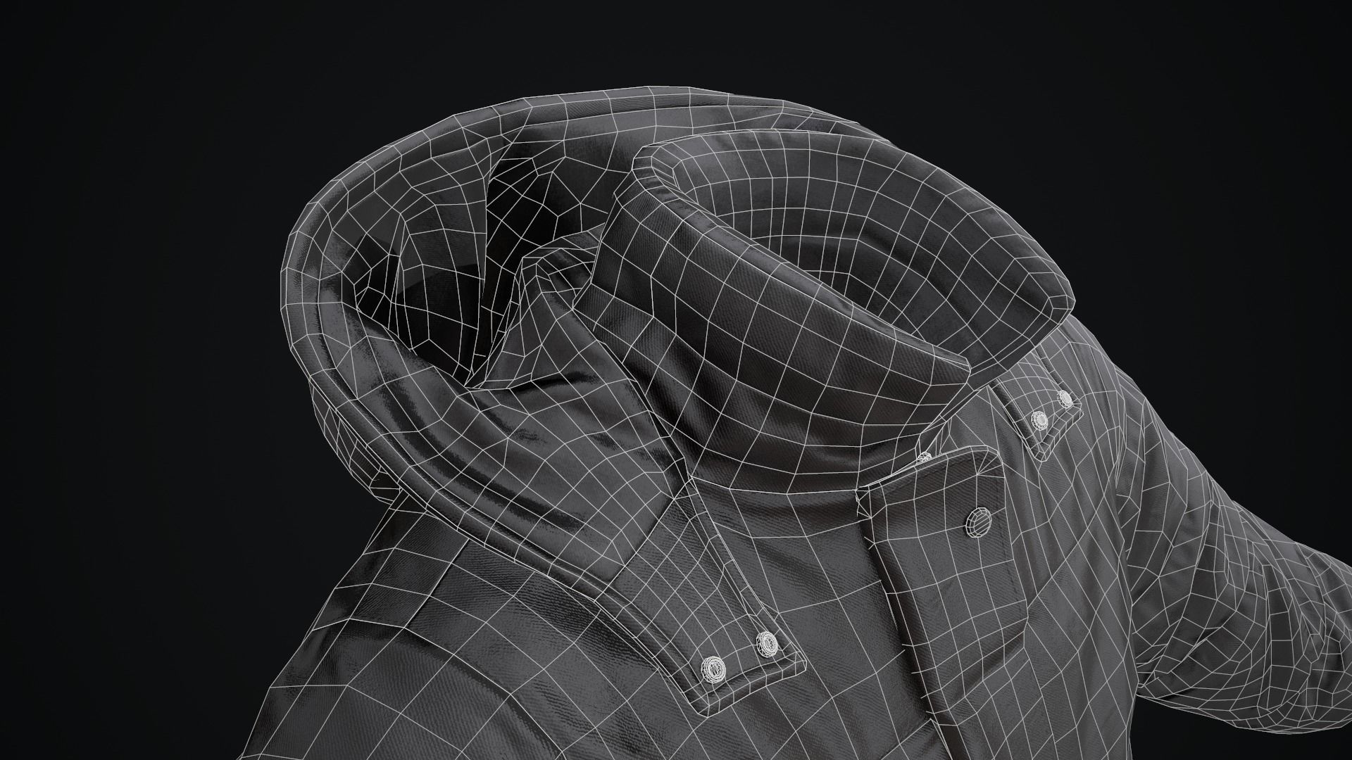3D model Dirty winter jacket VR / AR / low-poly | CGTrader