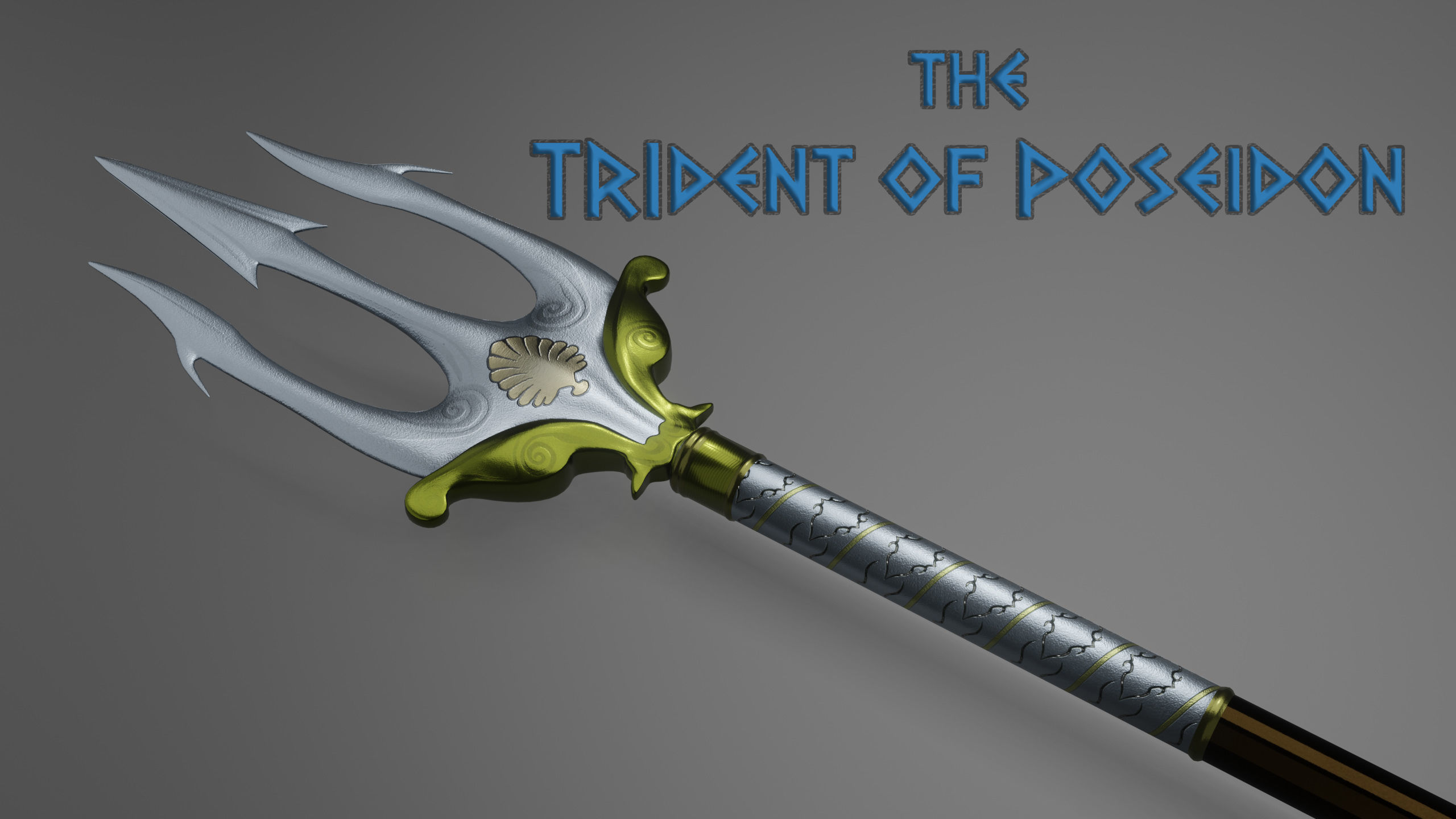 The Trident of Poseidon 3D model | CGTrader
