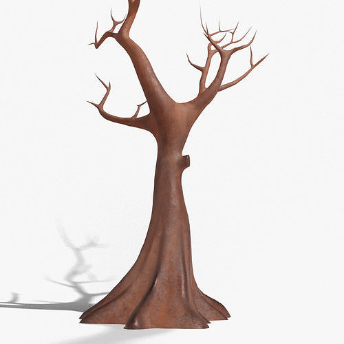3D model Rusty Tree Steel Sculpture VR / AR / low-poly | CGTrader