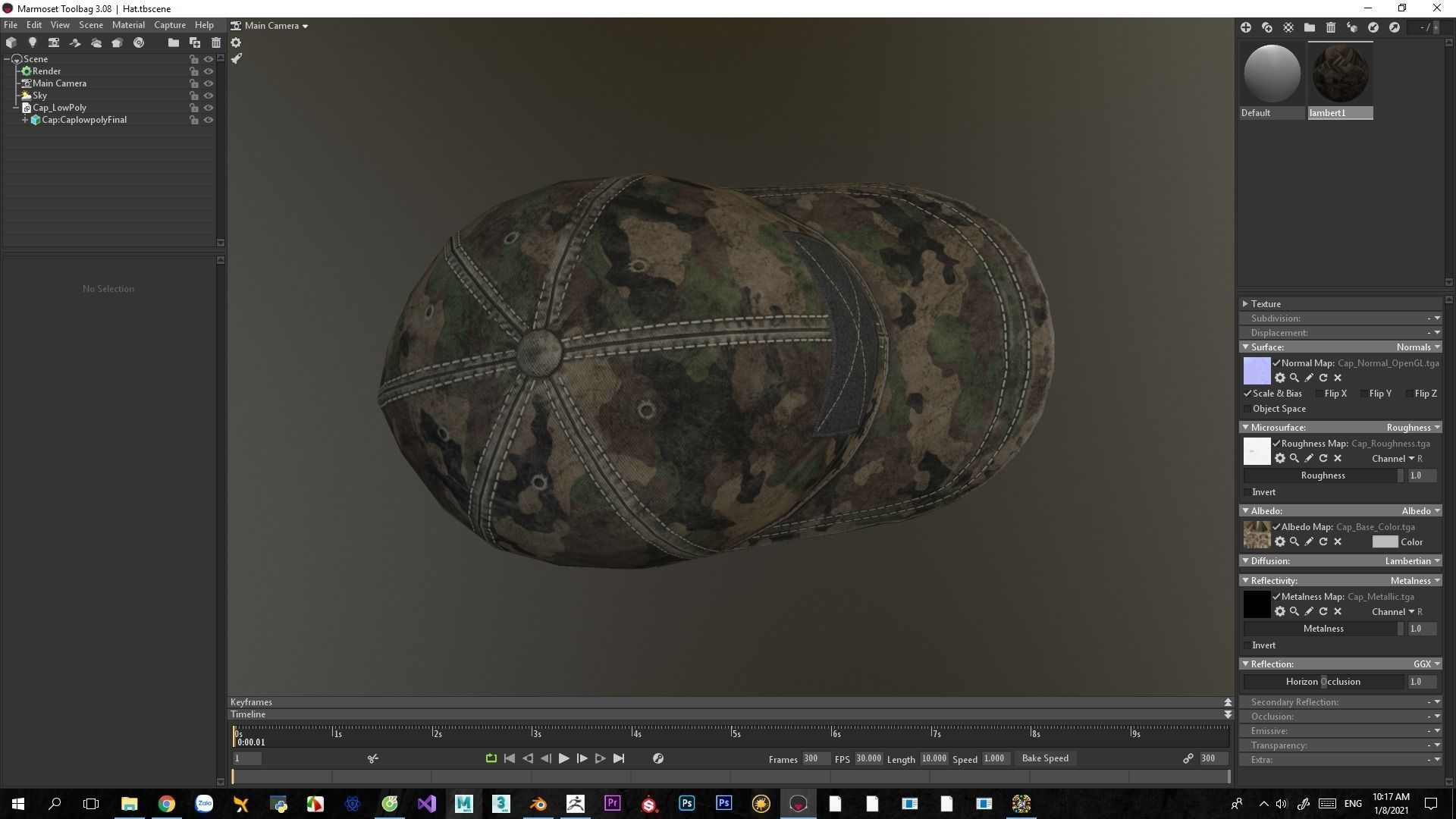 3D model Hat Modeling for game VR / AR / low-poly | CGTrader