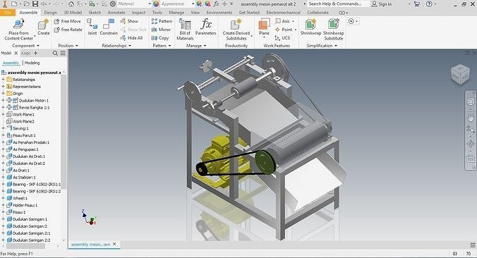 Cassava Peeler and Grater Machine 3d model 3D model | CGTrader