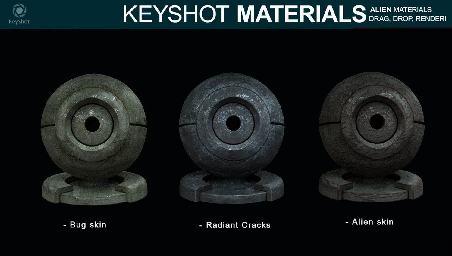 Alien Materials for Keyshot 3D model | CGTrader